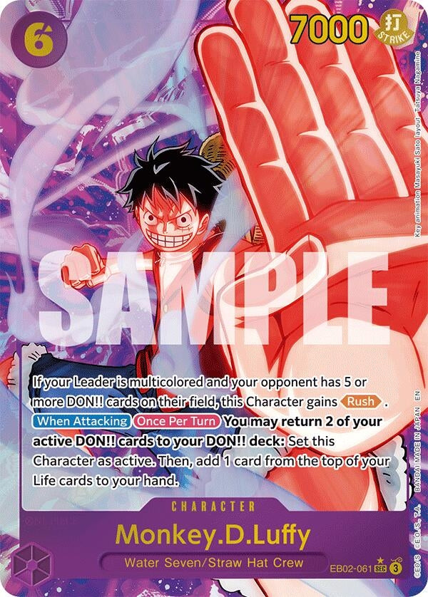 Monkey.D.Luffy (061) (Alternate Art) (EB02-061) – Royalty Cards and ...