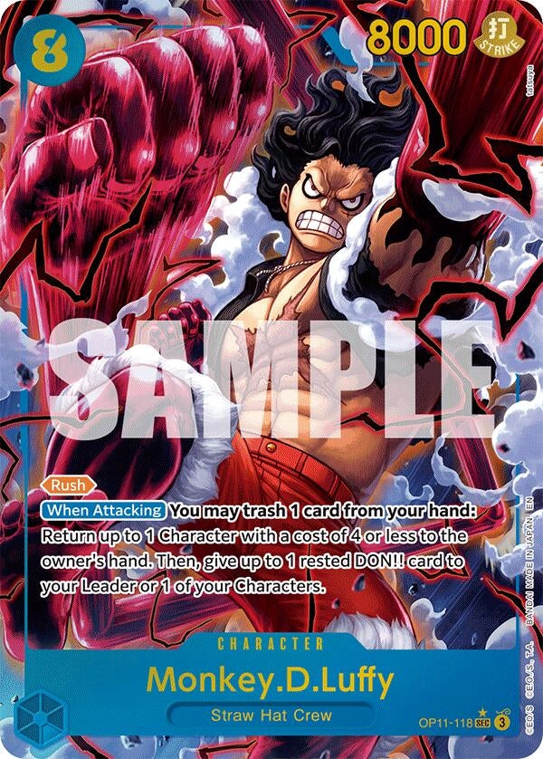 Monkey.D.Luffy (118) (Alternate Art) (OP11-118) – Royalty Cards and ...